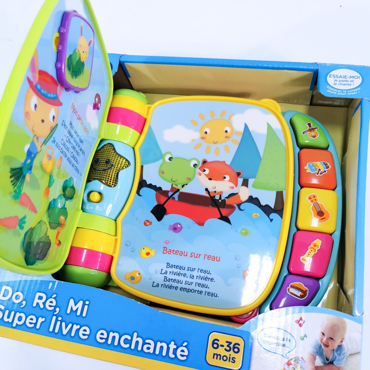 Vtech หนังสือมีเสียง ฝึกกล้ามเนื้อมือ Do Re Mi Super livre enchante ...