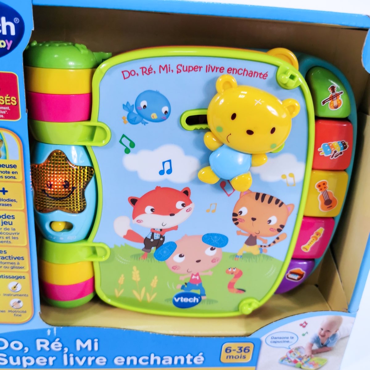 Vtech หนังสือมีเสียง ฝึกกล้ามเนื้อมือ Do Re Mi Super livre enchante ...